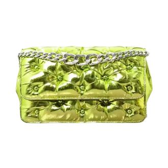 Benedetta Bruzziches Femme, Sacs, Vert, Taille: ONE Size Sac Carmen Vert M&eacute;tallique