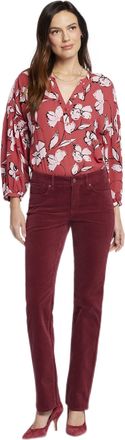 NYDJ Damen Marilyn Straight Jeans, Cranberry Pie, 40