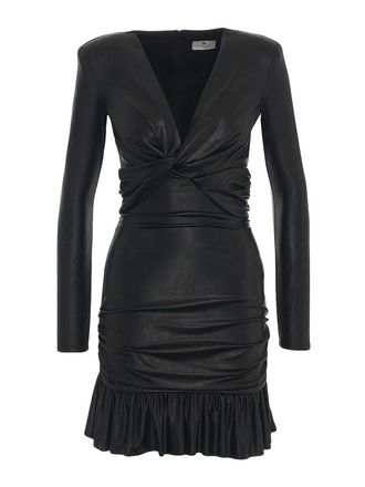 Elisabetta Franchi Robe Au Genou - Noir