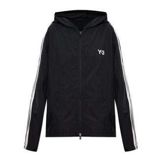 Yohji Yamamoto Femme, Sweatshirts et sweats &agrave; capuche, Noir, Taille: 36 FR Logo Sweat &agrave; capuche