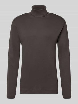 Christian Berg Regular Fit Longsleeve aus reiner Baumwolle mit Rollkragen