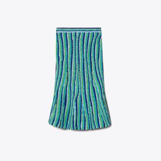 Tory Burch Gestreifter Baumwollrock