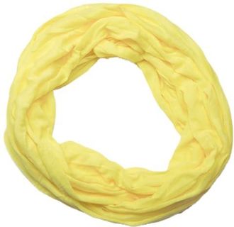 styleBREAKER Écharpe tube en jersey à effet crash, unie, légère pour lété, élastique 01016041, couleur:Jaune