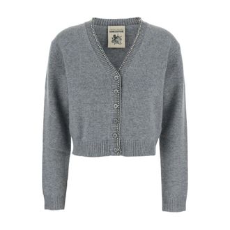 Semicouture Clarinda Cardigan - - Knitwear - Damen - Grau - L