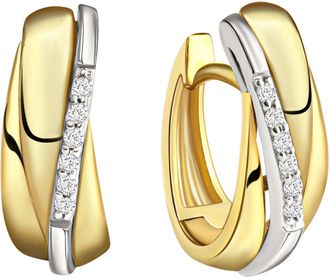 Celesta Gold Ohrring 375/- Gelbgold Weißgold