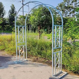 Generic Arche de Jardin en m&eacute;tal, 230cm de Haut x 140cm~340cm de Large Arceau &agrave; Rosier, tonnelle en m&eacute;tal Robuste pour Grimper, vignes et Plantes, Mariage, d&eacute;