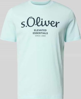 s.Oliver Red Label Regular Fit T-Shirt aus reiner Baumwolle