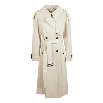 Burberry Femme, Manteaux, Beige, Taille: 38 FR Long Gabardine Fitzrovia Trench Coat