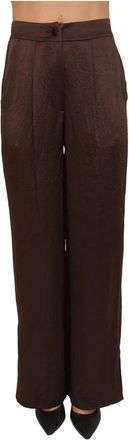 Liu Jo Femme, Pantalons, Brun, Taille: 36 FR Wide Pantalons