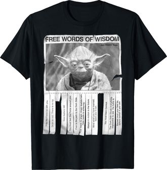 Star Wars Yoda Free Words Of Wisdom Flyer T-Shirt