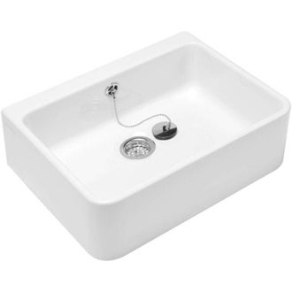Villeroy & Boch O.novo - Sp&uuml;lbecken, 60x50 cm, Keramik, CeramicPlus, Alpinwei&szlig; 632200R1