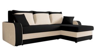 Mirjan24 Ecksofa Kristofer, Design Eckcouch, Couch mit Schlaffunktion, Zwei Bettkasten, Wohnlandschaft, Bettfunktion L-Form Sofa, Ottomane universell (Mikrofaz