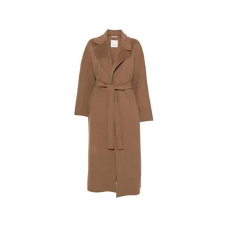 Max Mara Femme, Manteaux, Brun, Taille: 36 FR Manteaux ceintur&eacute;s