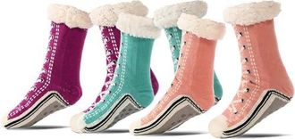 Generic Accordinglye Chaussons dhiver ultra épais en cachemire - Unisexe - Super doux, chaud et confortable - Doublure en polaire antidérapante, 3 pièces A., 