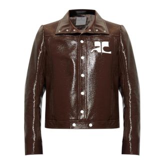 Courr&egrave;ges Leather Jackets - - Jackets - Herren - Braun - L