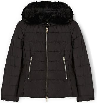 Motivi Femme, Vestes, Noir, Taille: 42 FR Short Hooded Down Jacket