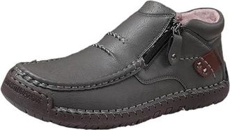 Generic Bottes de conduite en cuir faites &agrave; la main pour homme - Chaussures d&eacute;contract&eacute;es &agrave; enfiler de qualit&eacute; sup&eacute;rieure avec soutien de la vo&ucirc;te plantaire, 