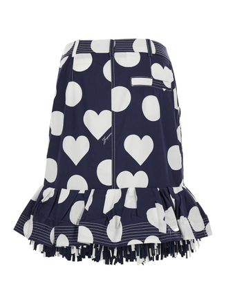 Jacquemus Womens Skirt La Jupe Cabana Blue Cotton