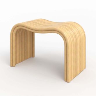 Rendez-Vous D&eacute;co Tabouret en rotin naturel 68 cm - Wave