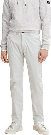 Tom Tailor 1032865, Pantalon chino Travis Regular Homme, 29767 - Rough Grey, 27W / 32L