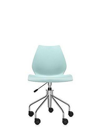 Kartell Maui - Fauteuil pivotant Moderne bleu ciel