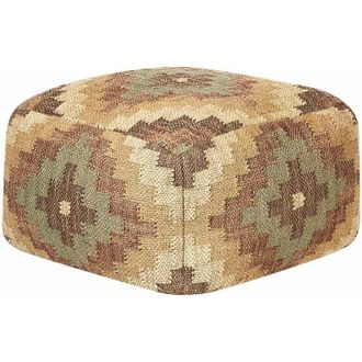 Beliani Pouf MAGURI Jute Bunt