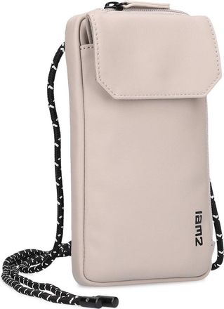 zwei Handytasche zum Umh&auml;ngen CAP30 Smartphone-Etui 19 x 10 cm, Kleingeldfach + 4 Kartensteckf&auml;cher, umlaufender Rei&szlig;verschluss, l&auml;ngenverstellbarer Riemen