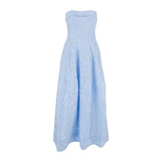 SIMKHAI Valeria Jacquard Midikleid - - Dresses - Damen - Blau - M