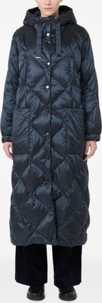 Max Mara Womens Down Jacket Mtcabete Blue Polyester Puffer