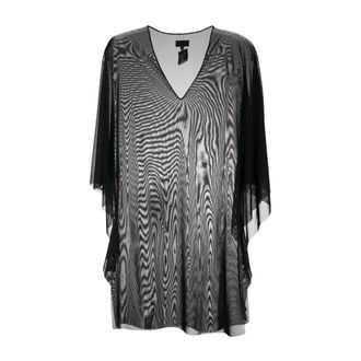 Fisico Femme, Robes, Noir, Taille: 38 FR Poncho Tulle