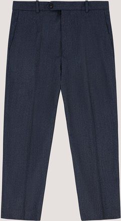 Circolo 1901 Flannel bistretch regular trousers, Denim melange flannel, 48, Man