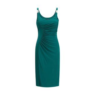 Versace Femme, Robes, Vert, Taille: 38 FR Viscose Casual Dress
