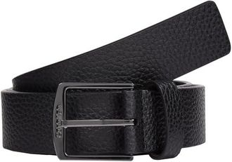 Calvin Klein Ceinture Homme Ck Casual 35mm Cuir, Noir (Ck Black Pebble), 105 cm
