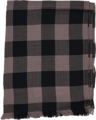 Rick Owens écharpe à carreaux - Gris