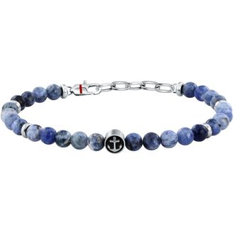 Sector Bracelet en acier et sodalite