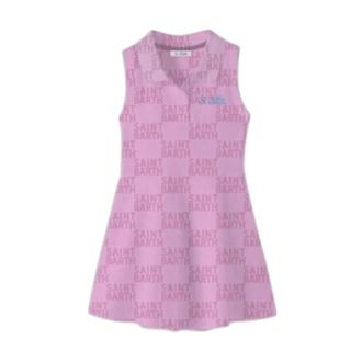 MC2 Saint Barth Damen Schwammdress im Fantasiestil - - Dresses - Damen - Rosa - M
