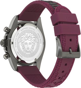 Versace Uhren - Quarz-Chronographenuhr Versace Fornax - Gr. unisize - in Bordeaux - f&uuml;r Damen