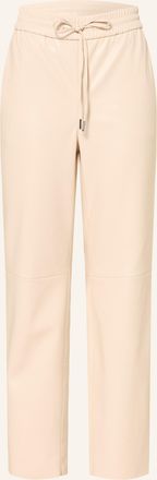 Juvia 7/8-Hose Rosa In Lederoptik weiss