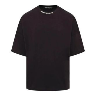 Palm Angels Classic Logo Over T-Shirt - - Tops - Herren - Schwarzk - XL