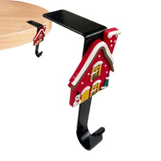 Generic Weihnachtsstrumpf-Anh&auml;nger F&uuml;r Kaminsims,Kein Bohren Festlicher Kranzhalter | Weihnachten Kamin Haken | F&uuml;r LED Lichterketten Kleine Laternen Partys F