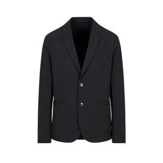 A|X Armani Exchange Twill-Jacke mit Logo- Langarm- Multifunktional - - Suits - Herren - Blau - L