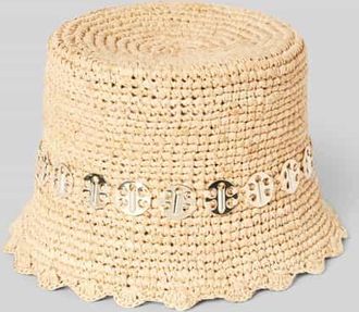 Paco Rabanne Strohhut mit Label-Details