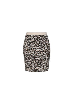 Miu Miu Leopard Intarsia Skirt Size XS