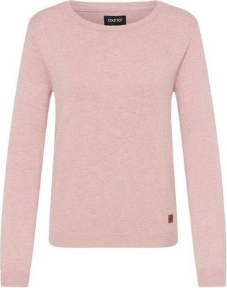 Oxmo Strickpullover OXEdda Gem&uuml;tlicher Basic Feinstrickpullover