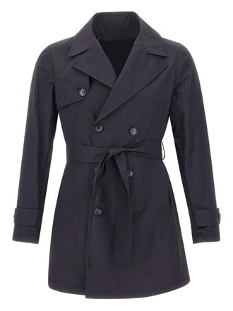 Barba Zweireihiger Trenchcoat - Blau