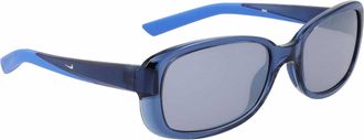 Nike Epic Breeze Oval-Sonnenbrille f&uuml;r Herren/Damen Unisex (Dunkles Marineblau/Silber)