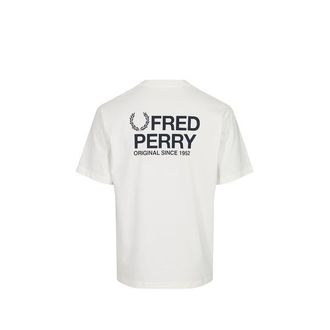Fred Perry T-shirt &agrave; col rond et logo au dos en coton
