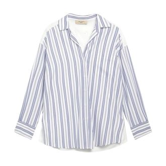 Max Mara Gestreiftes Hemd mit lockerem Schnitt - - Blouses & Shirts - Damen - Mehrfarbig - 3XS