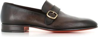 Santoni Homme, Chaussures, Brun, Taille: 42 EU Monk Strap Shoe