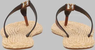 Saint Laurent Babylone Sandals - Brown